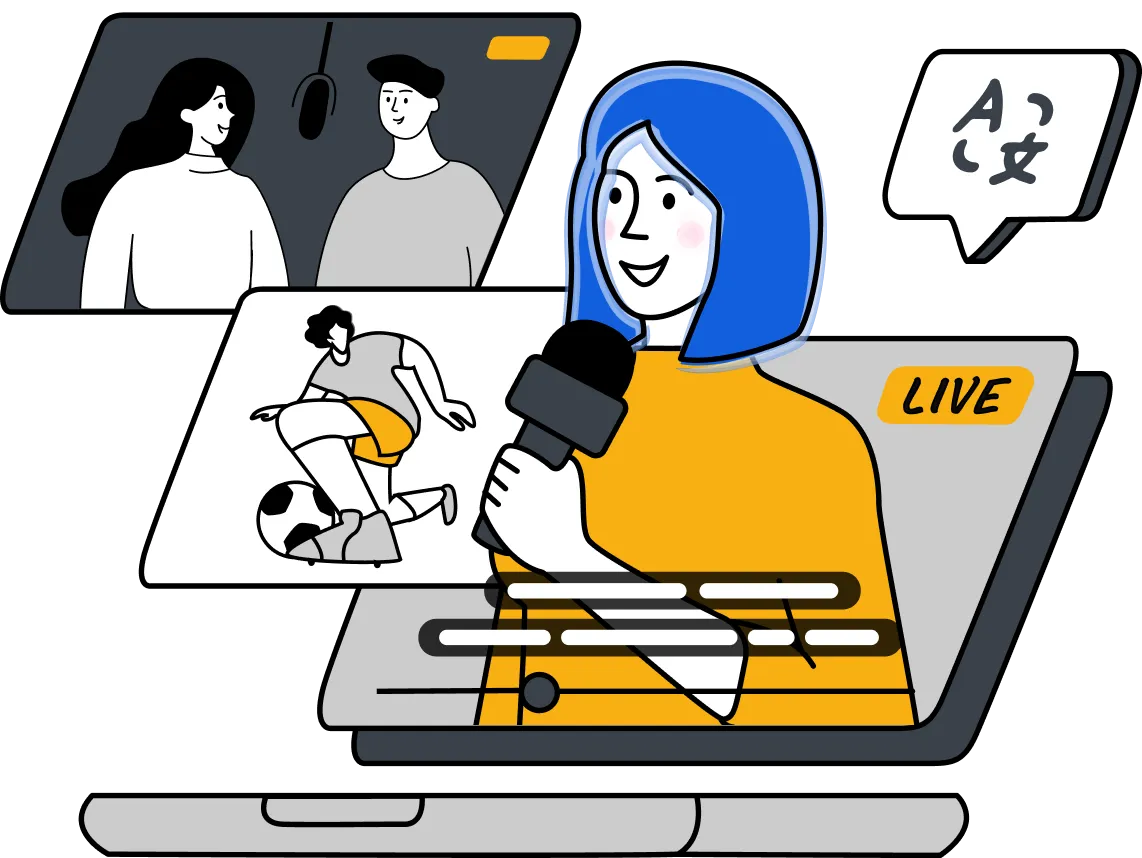 Automated Captions & Translations for Live Streaming